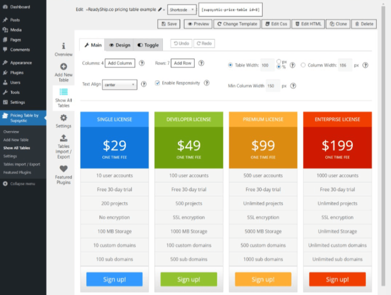 6 Best Free Pricing Table Plugins for WordPress (with Sneak Peeks) : Ready-Made WordPress ...