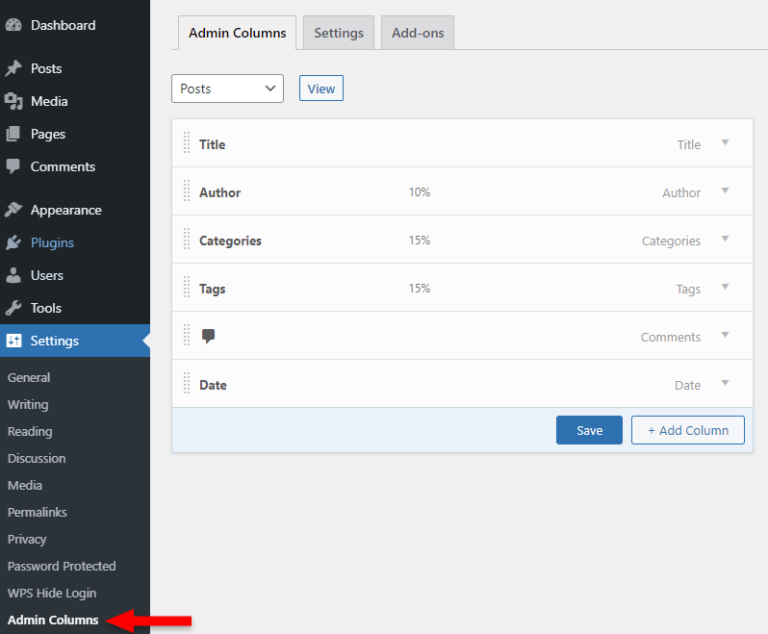 How To Add Columns To Wordpress Admin Tables Posts Pages Users Comments Media Ready Made